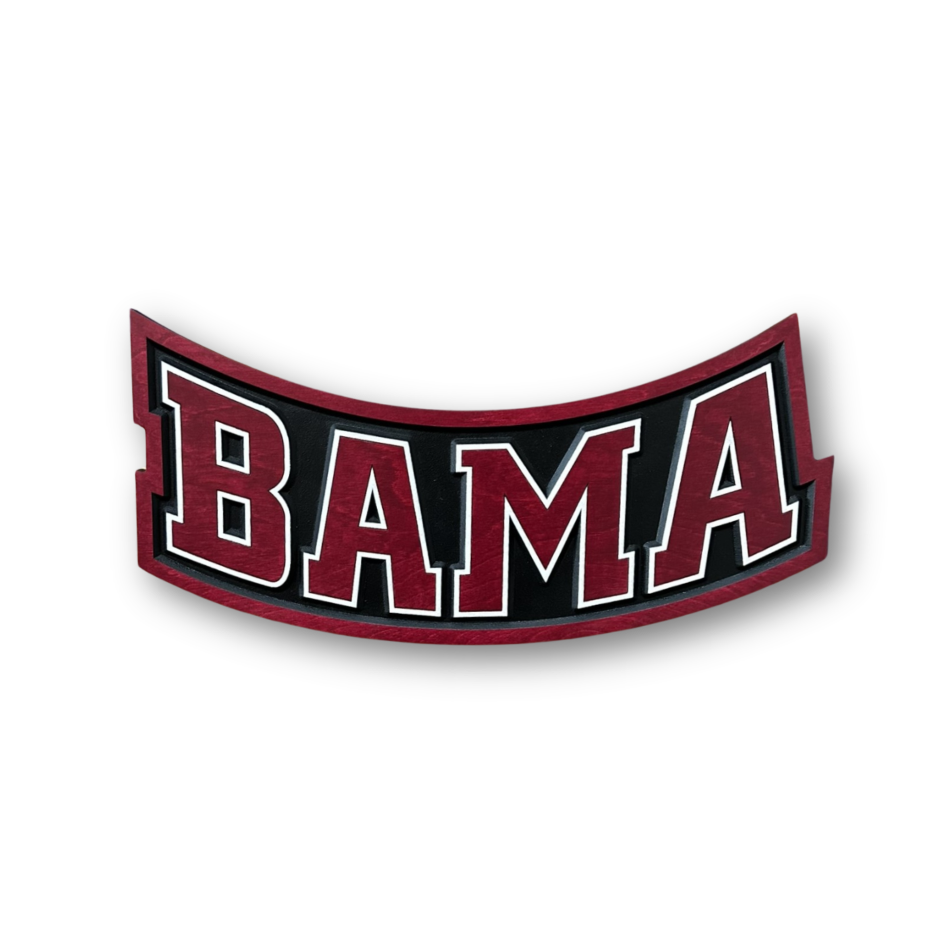 Alabama Crimson Tide BAMA Wood Sign | Officially Licensed | Cornbread ...
